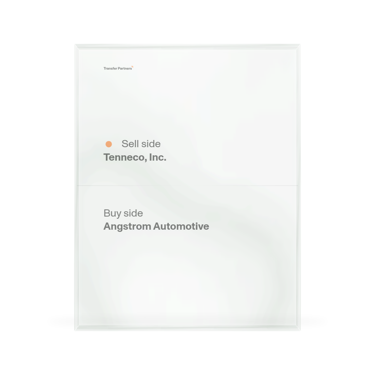 Tenneco (Apollo) sells lighting business to Angstrom Automotive