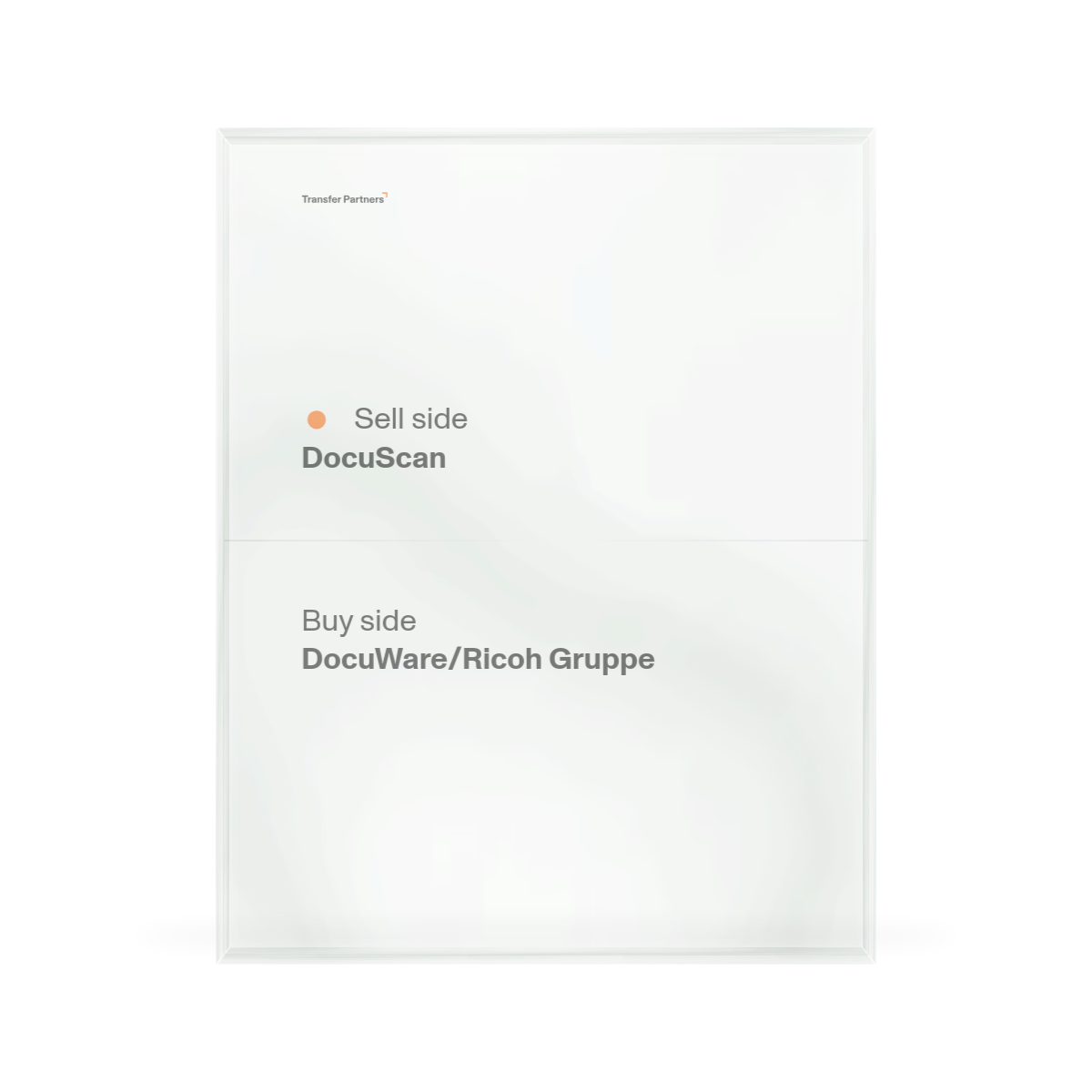 Transfer Partners begleitet Übernahme von DocuScan durch DocuWare/Ricoh ...